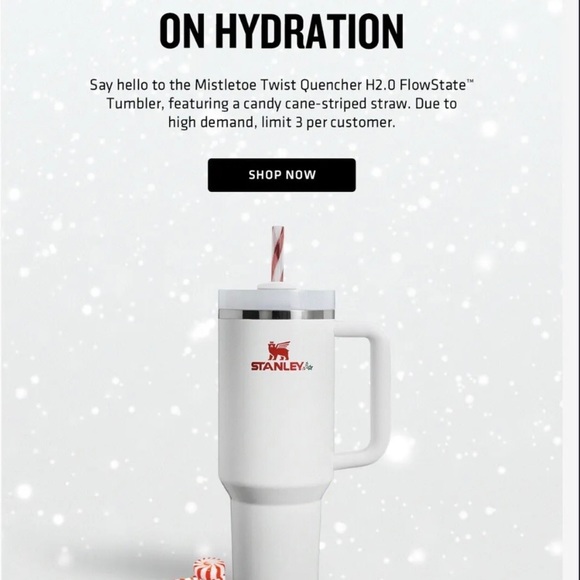 Stanley | Dining | Stanley Limited Edition Quencher Tumbler Mistletoe ...